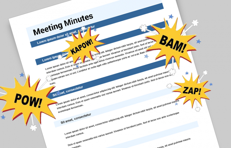 Keep Meeting Minutes Short, But Effective! | MatchWare.com
